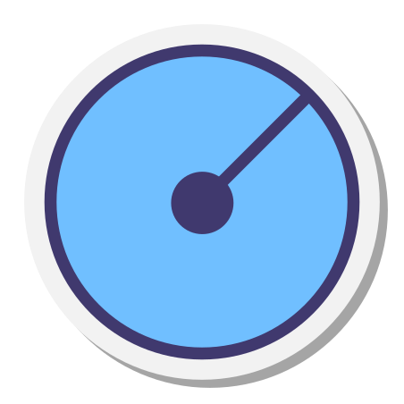 Radius icon in Stickers Style