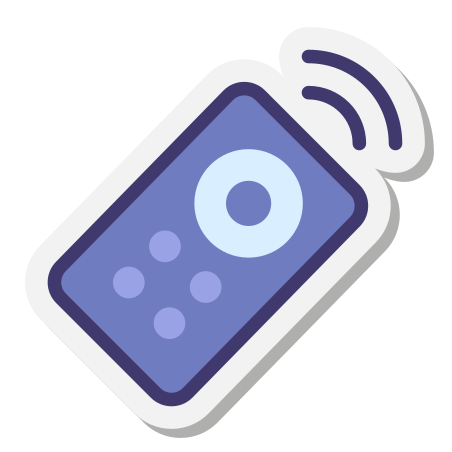 Remote Control icon in Stickers Style