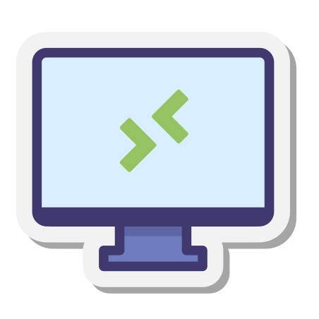 Remote Desktop icon in Stickers Style