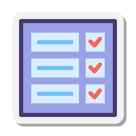 Report Card icon in Stickers Style