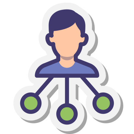 Reseller icon in Stickers Style