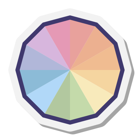 Color Swatch icon in Stickers Style