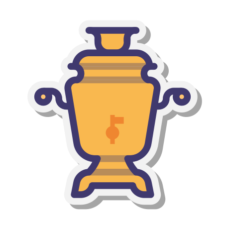 Samovar icon in Stickers Style