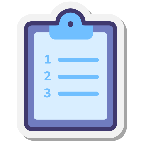 Shortlist icon in Stickers Style