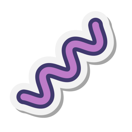Squiggly Line icon in Stickers Style