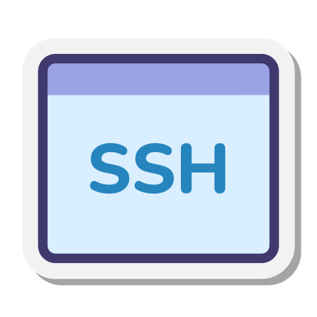SSH icon in Stickers Style