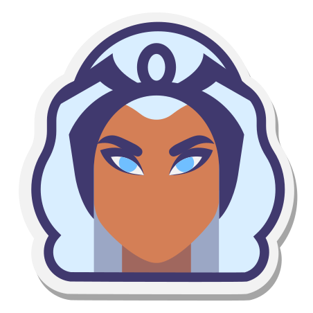 Storm Marvel icon in Stickers Style
