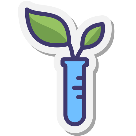 Test Tube icon in Stickers Style