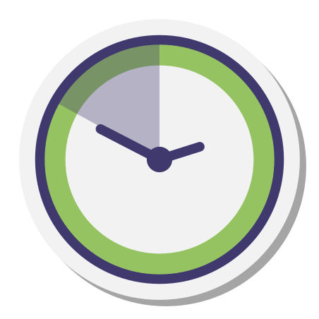 Time Span icon in Stickers Style