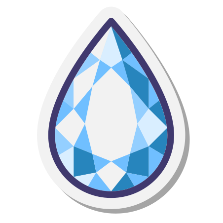 Topaz icon in Stickers Style
