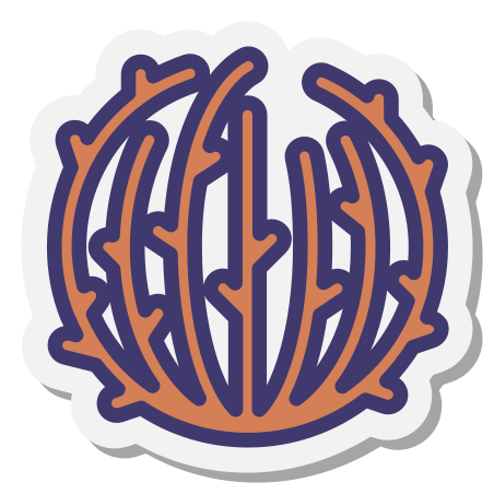 Tumbleweed icon in Stickers Style