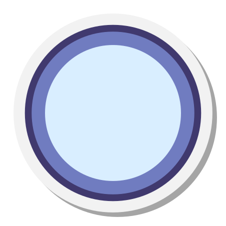 Unchecked Radio Button icon in Stickers Style