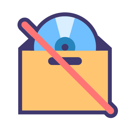 Uninstall Programs icon in Stickers Style