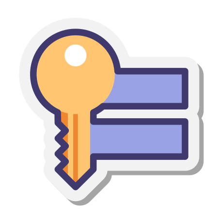 Access icon in Stickers Style