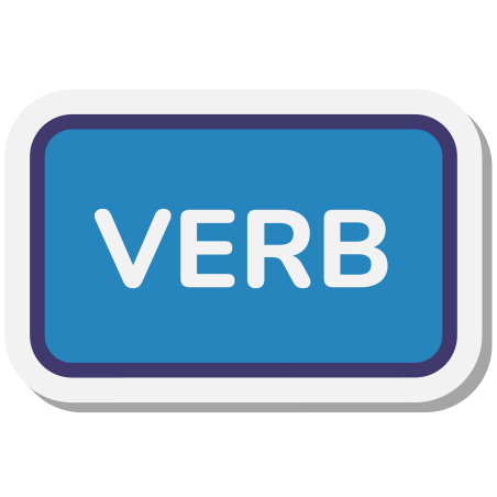 Verb icon in Stickers Style
