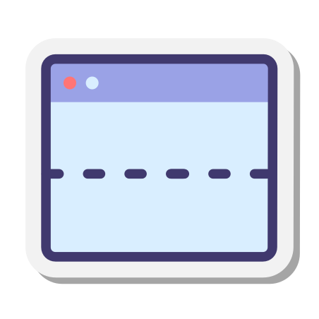 Vertical Docking icon in Stickers Style