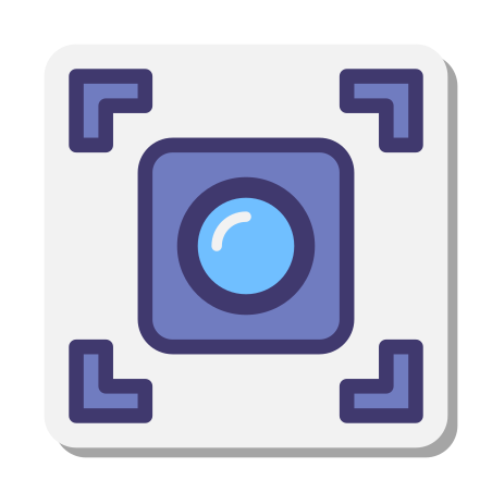 Video Stabilization icon in Stickers Style