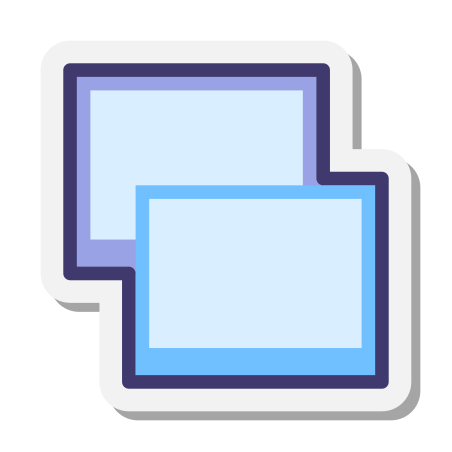 Virtual Machine icon in Stickers Style