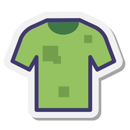 Worn Out Clothes icon in Stickers Style