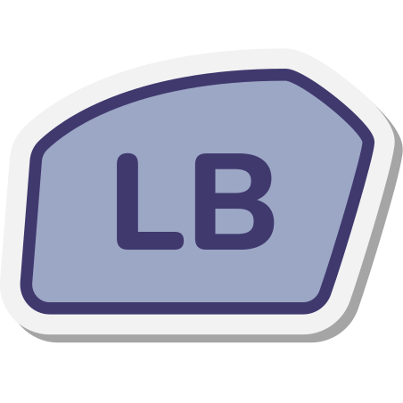 Xbox Lb icon in Stickers Style