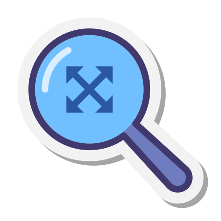 Zoom to Extents icon in Stickers Style