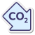 Co2 Reduction icon in Stickers Style