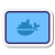 Docker Container icon in Stickers Style