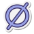 Empty Set icon in Stickers Style