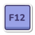 F12 Key icon in Stickers Style