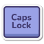 Capslock Key icon in Stickers Style