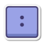 Colon Key icon in Stickers Style