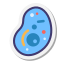 Eukaryotic Cells icon in Stickers Style