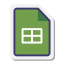 Google Sheets icon in Stickers Style