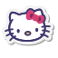 Hello Kitty icon in Stickers Style