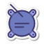 IoT Sensor icon in Stickers Style