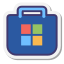 Microsoft Store icon in Stickers Style