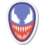 Venom Head icon in Stickers Style