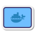 Docker Container icon in Stickers Style