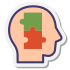 Problem Solving Skills icon in Stickers Style