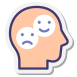 Emotional Intelligence icon in Stickers Style