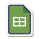 Google Sheets icon in Stickers Style