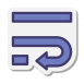 Word Wrap icon in Stickers Style