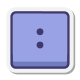 Colon Key icon in Stickers Style