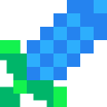 Minecraft Sword icon in Tiny Color Style