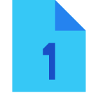 One Page icon in Tiny Color Style