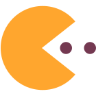 Pacman icon in Tiny Color Style