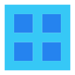 Grid View icon in Tiny Color Style