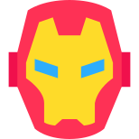 Iron Man icon in Tiny Color Style