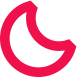 Moon Symbol icon in Tiny Color Style