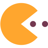 Pacman icon in Tiny Color Style